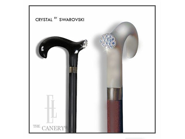 Swarovski Crystal Face Formal Walking Cane – ELDERLUXE