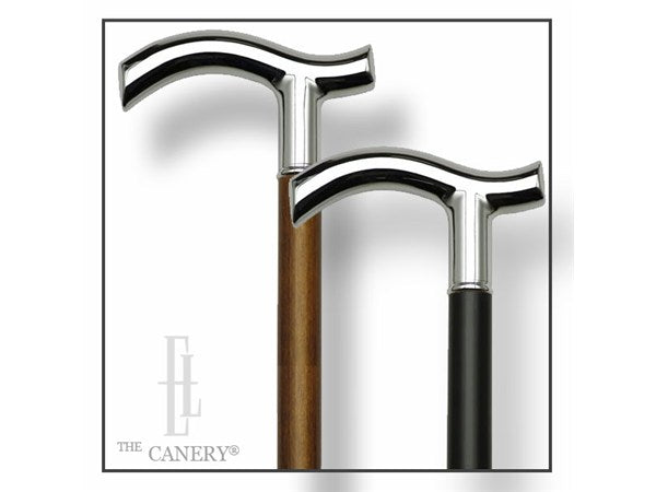 Chrome Fritz Handle Walking Cane – ELDERLUXE