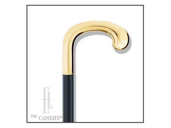 14k Gold Plate Walking Cane with Opera Style Handle – ELDERLUXE