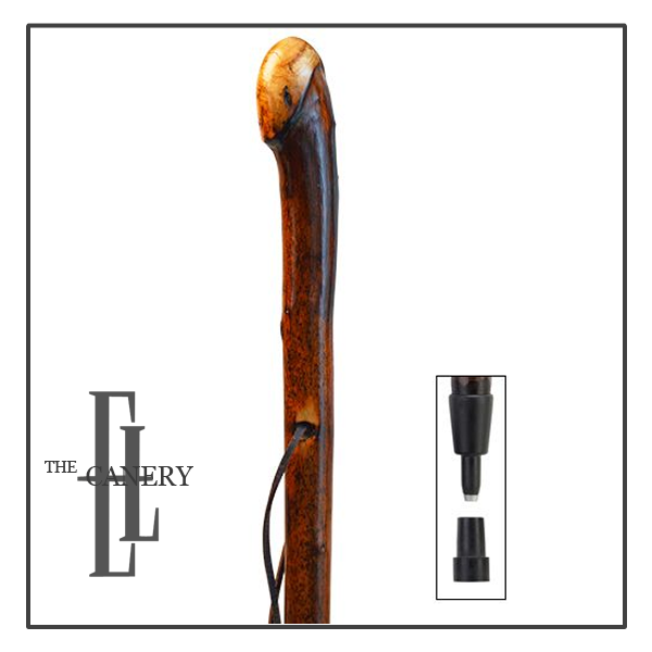 Natural Knob Chestnut Hiking Staff – ELDERLUXE