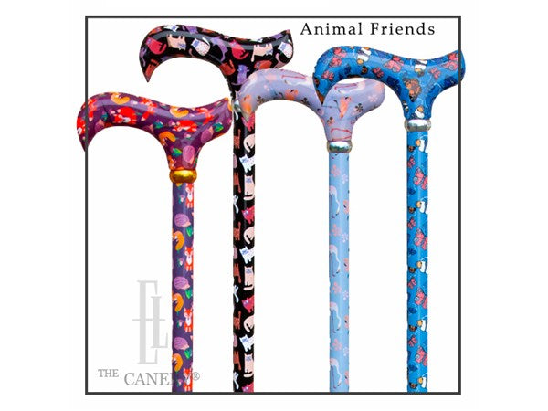 Animal Friends Collection, Adjustable Derby Handle Canes – ELDERLUXE