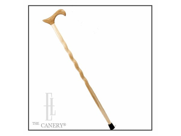 Hickory Twisted Derby Handle Cane by Brazos Walking Sticks – ELDERLUXE