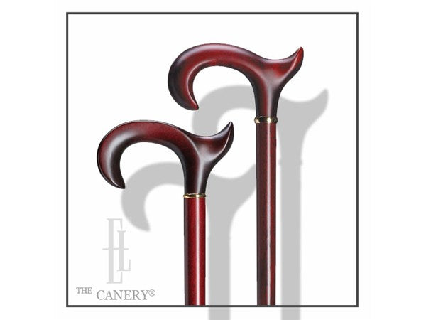 Gastrock Anatomical Derby Handle Burgundy Walking Cane – ELDERLUXE