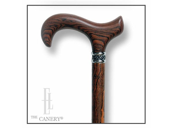 Pewter Collar with Exotic Gold Bocote or Black Ebony Wood Shaft – ELDERLUXE