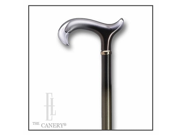 Luminescent Gray Acrylic Derby Handle Cane – ELDERLUXE