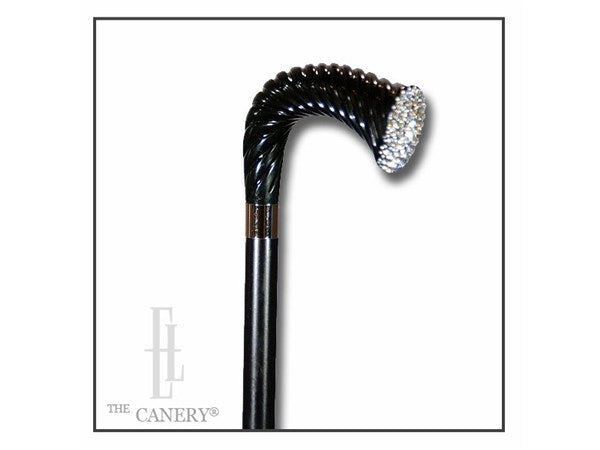 Pave Inset Swarovski Crystal Studded Evening Cane – ELDERLUXE