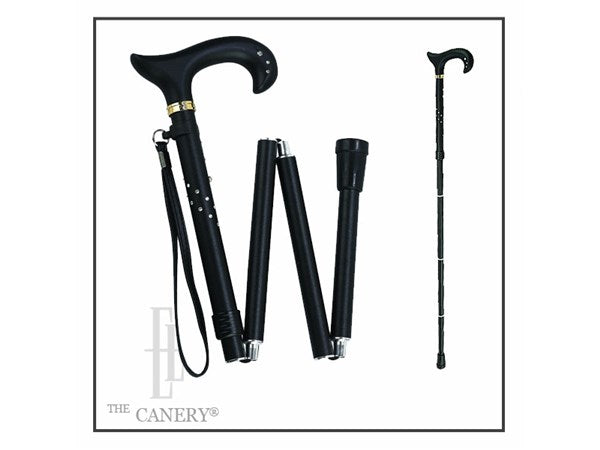 Swarovski Crystal Luxury Folding Derby Cane – ELDERLUXE